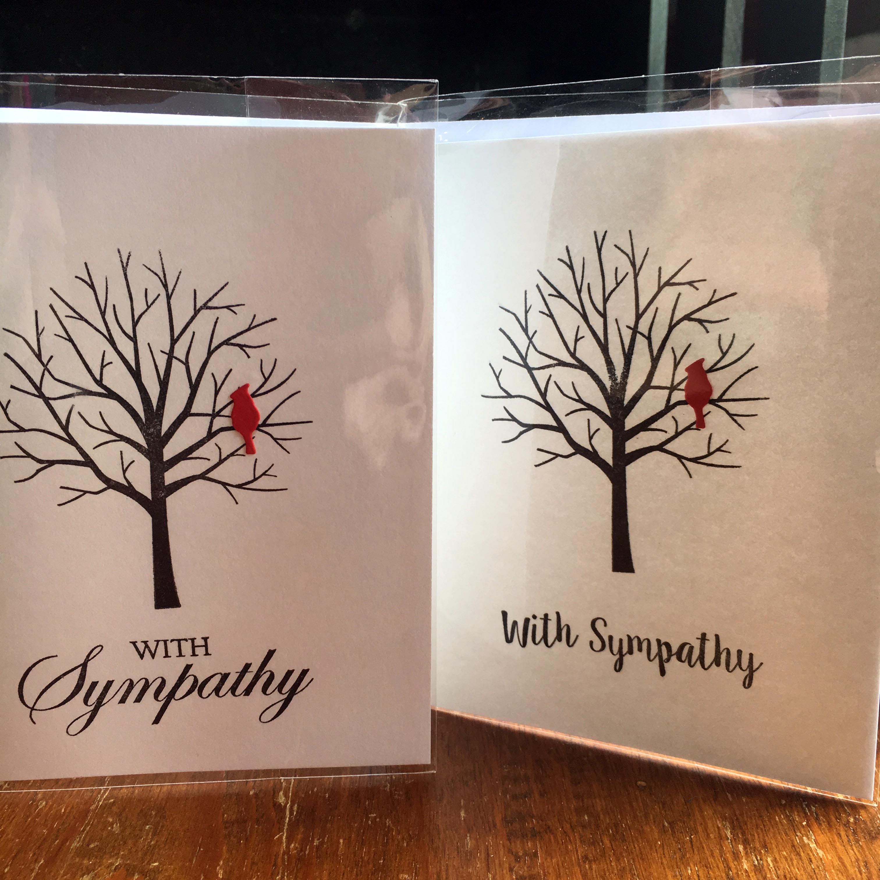 Cardinal Sympathy Card