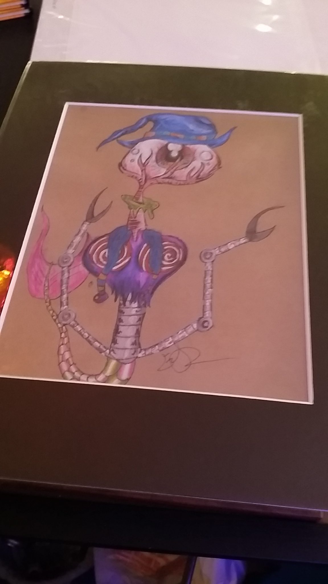Eyeball Wizard Matted Print