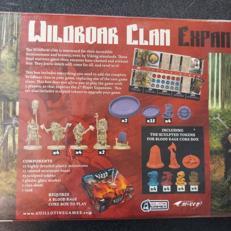 Blood Rage Wild Boar Clan Expansion
